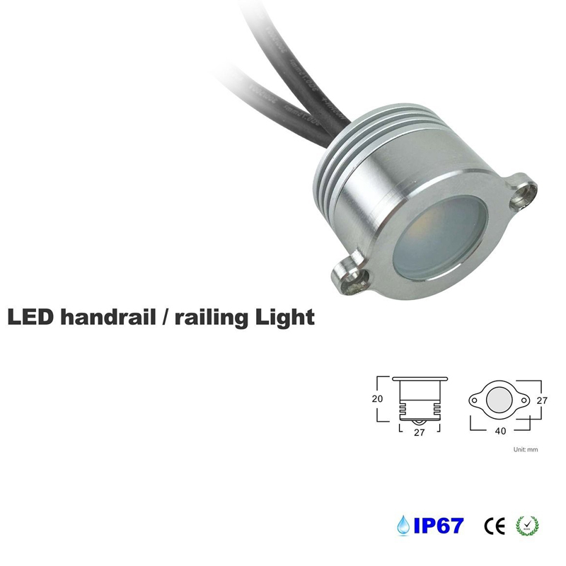 12V 1W LED Handrail Light IP67 LED Armrest Light LED Spot light GNH-HR ...